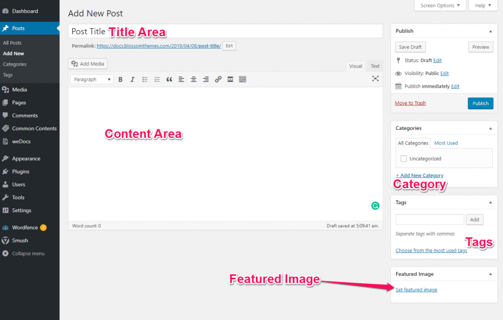 How to Create Page/Post? - BlossomThemes