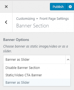How to Configure Banner Section? - BlossomThemes