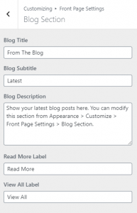 How to Configure Blog Section? - BlossomThemes