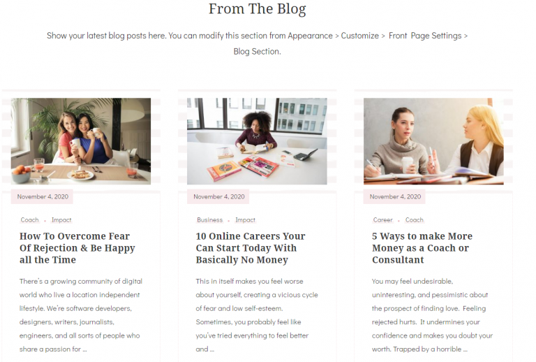 How to Configure Blog Section? - BlossomThemes