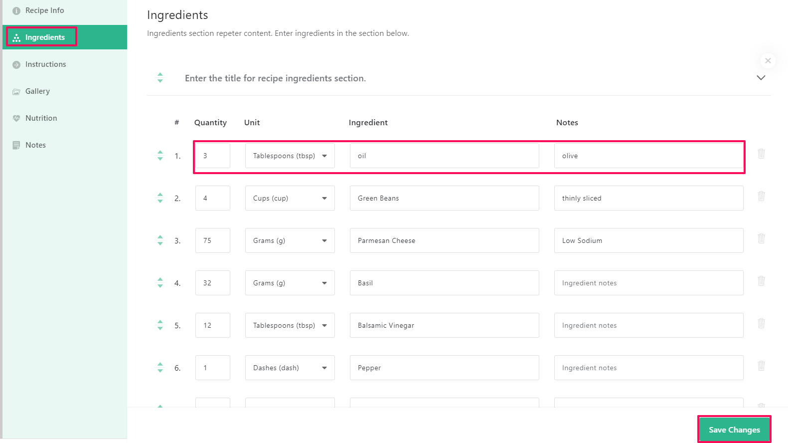 How to create a recipe? - BlossomThemes