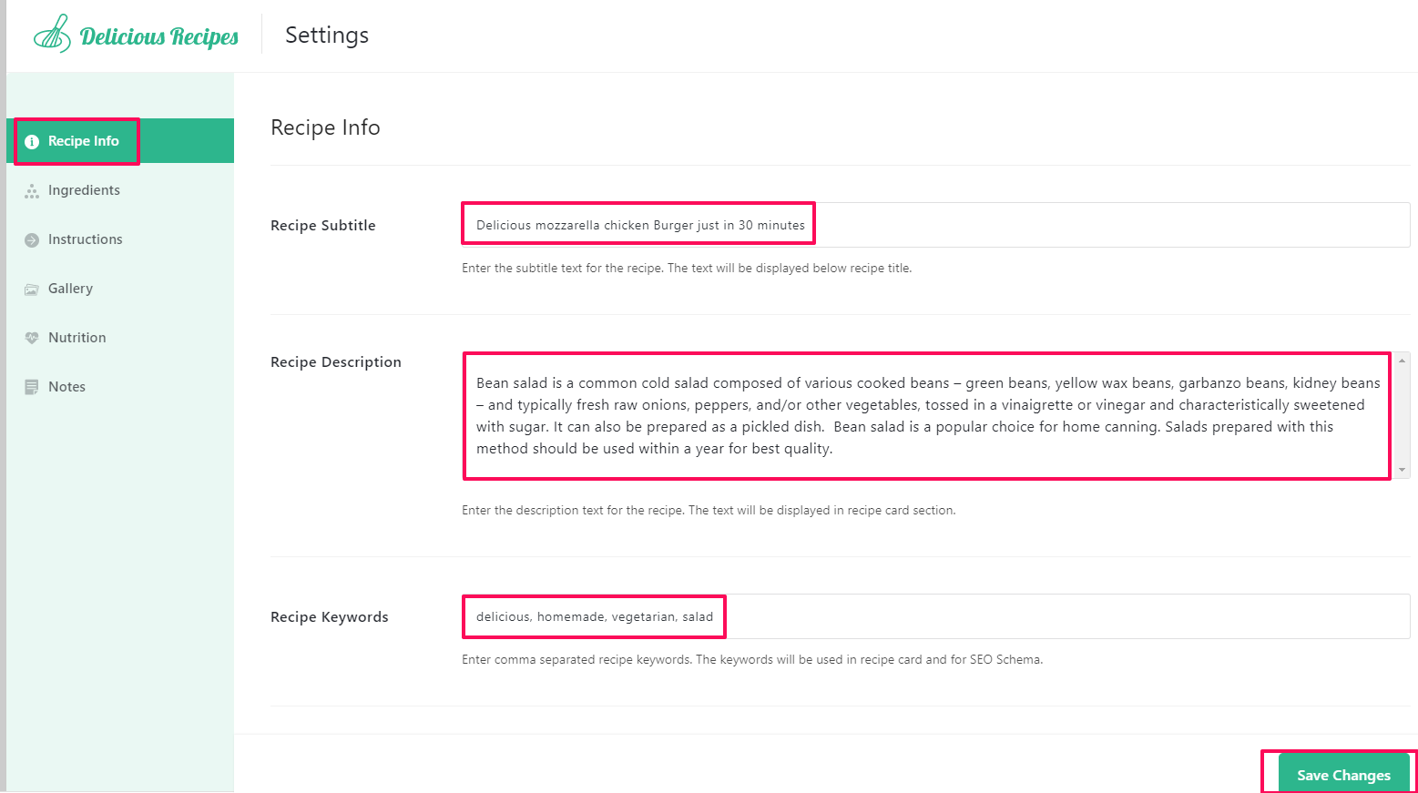 How to create a recipe? - BlossomThemes