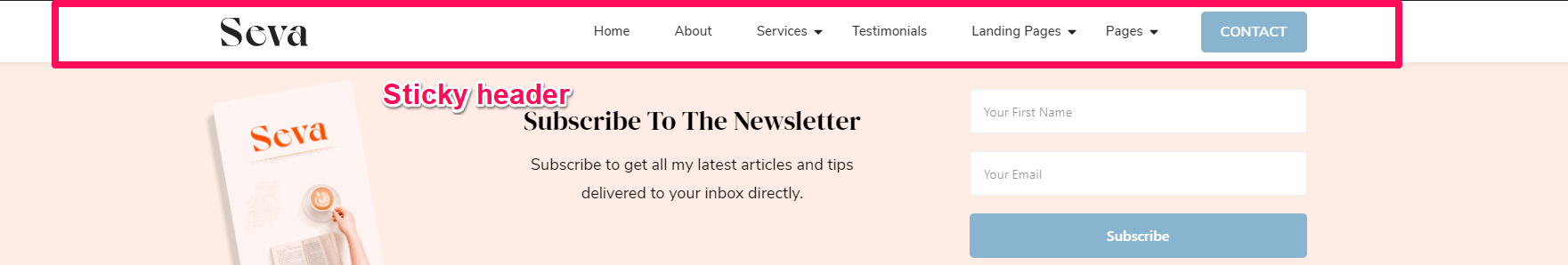 How to Make Header Sticky? - BlossomThemes