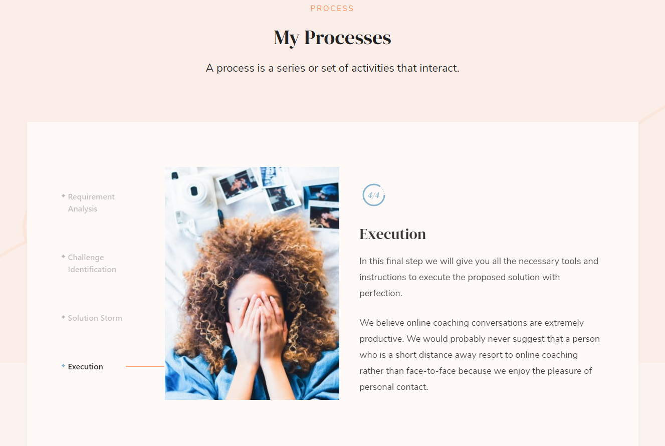 How to Configure Process Section? - BlossomThemes