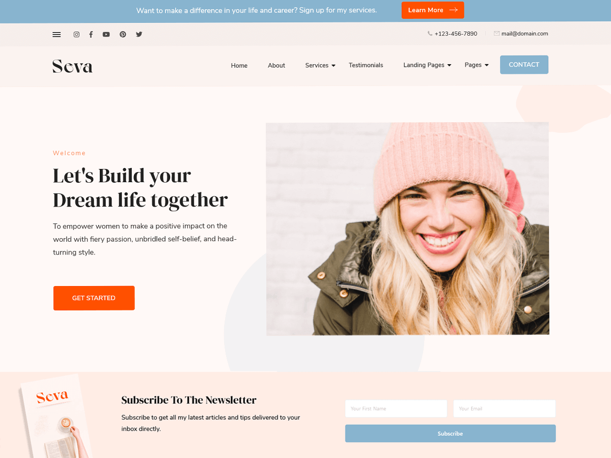 Seva - BlossomThemes