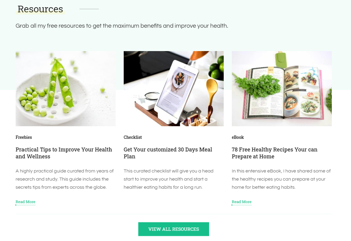 How to Configure Resource Section? - BlossomThemes