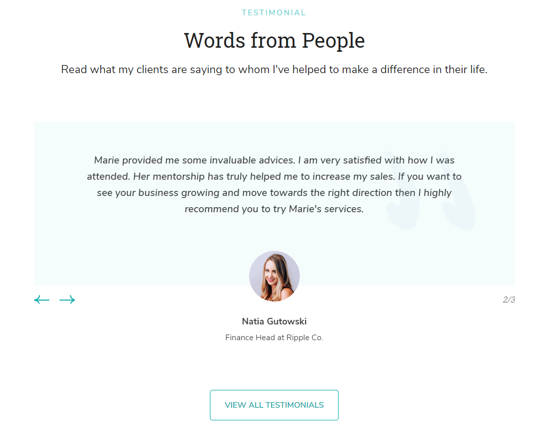 How to Configure Testimonial Section? - BlossomThemes