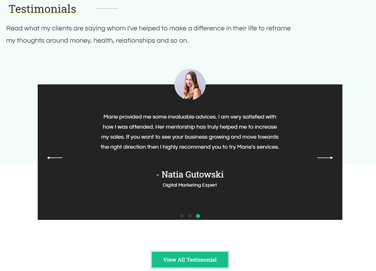 How to Configure Testimonial Section? - BlossomThemes