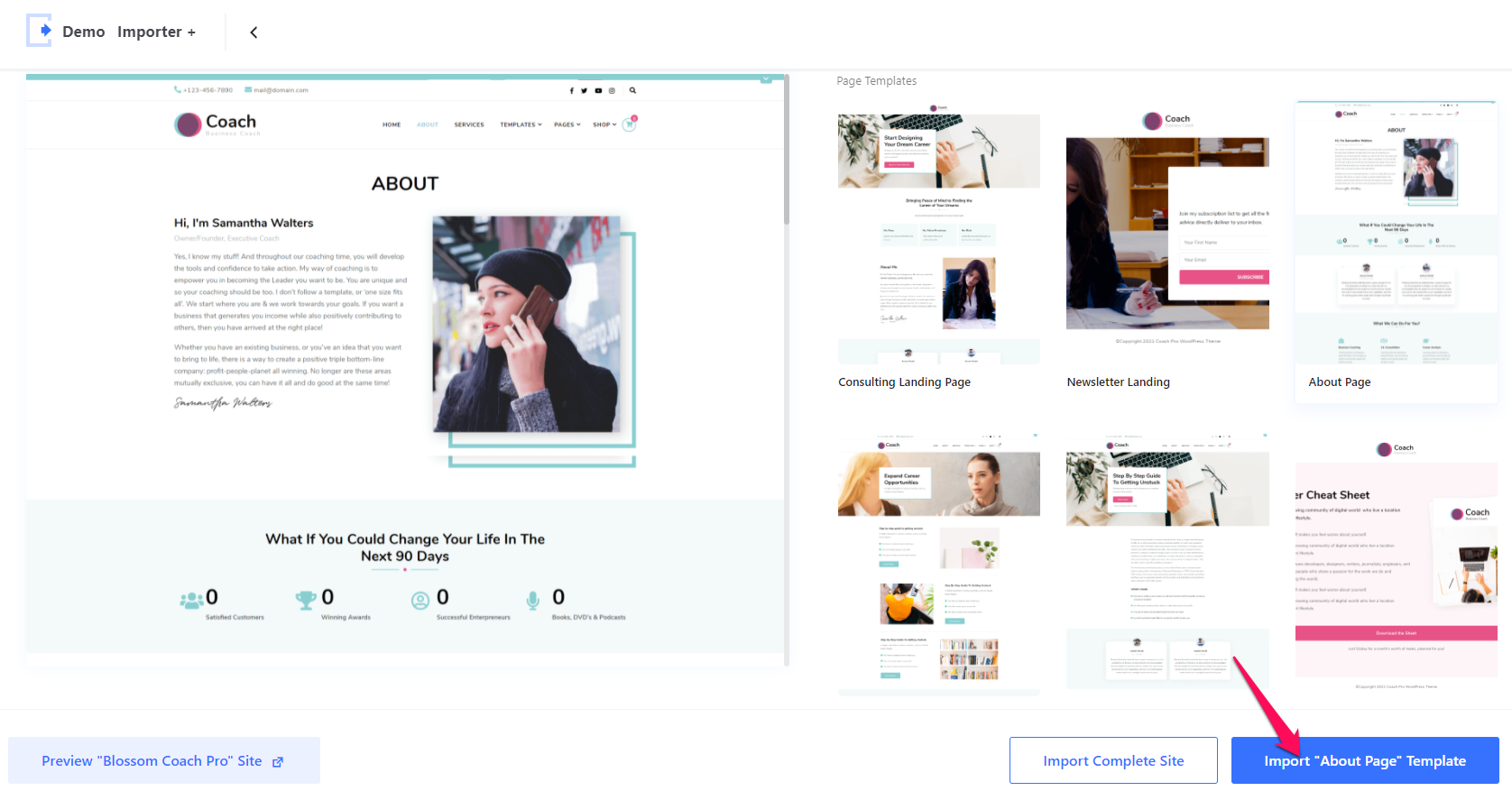 Import Elementor Templates - BlossomThemes
