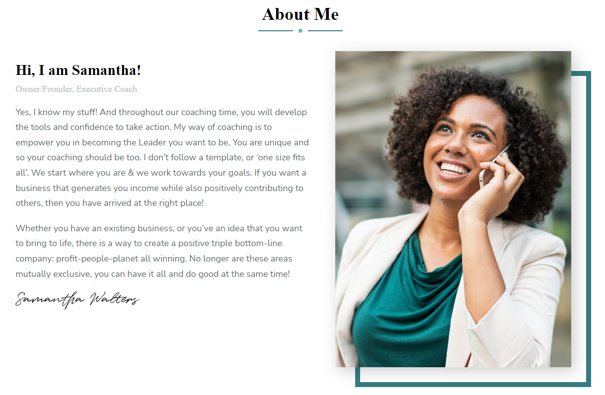 How to Configure About Section? - BlossomThemes