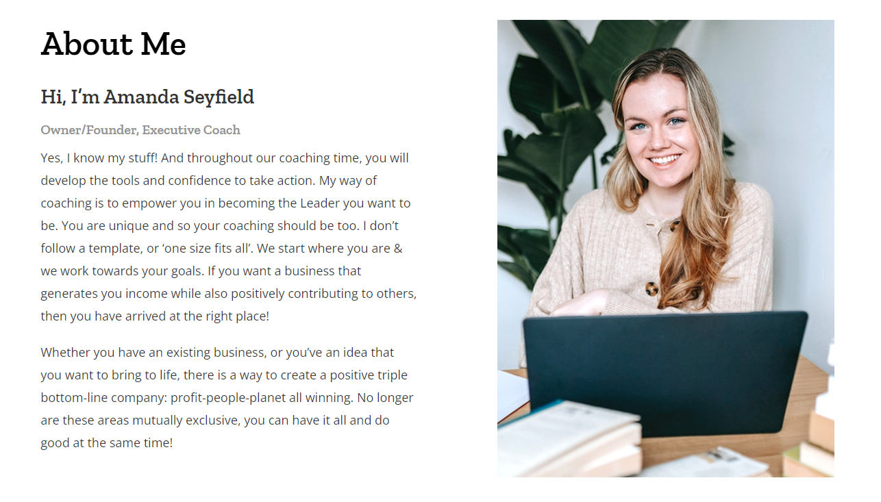 How to Configure About Section? - BlossomThemes