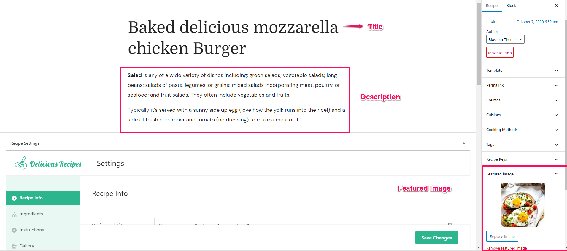 How to create a recipe? – BlossomThemes