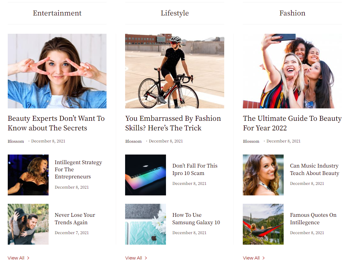 How to Configure Popular Category Section? - BlossomThemes