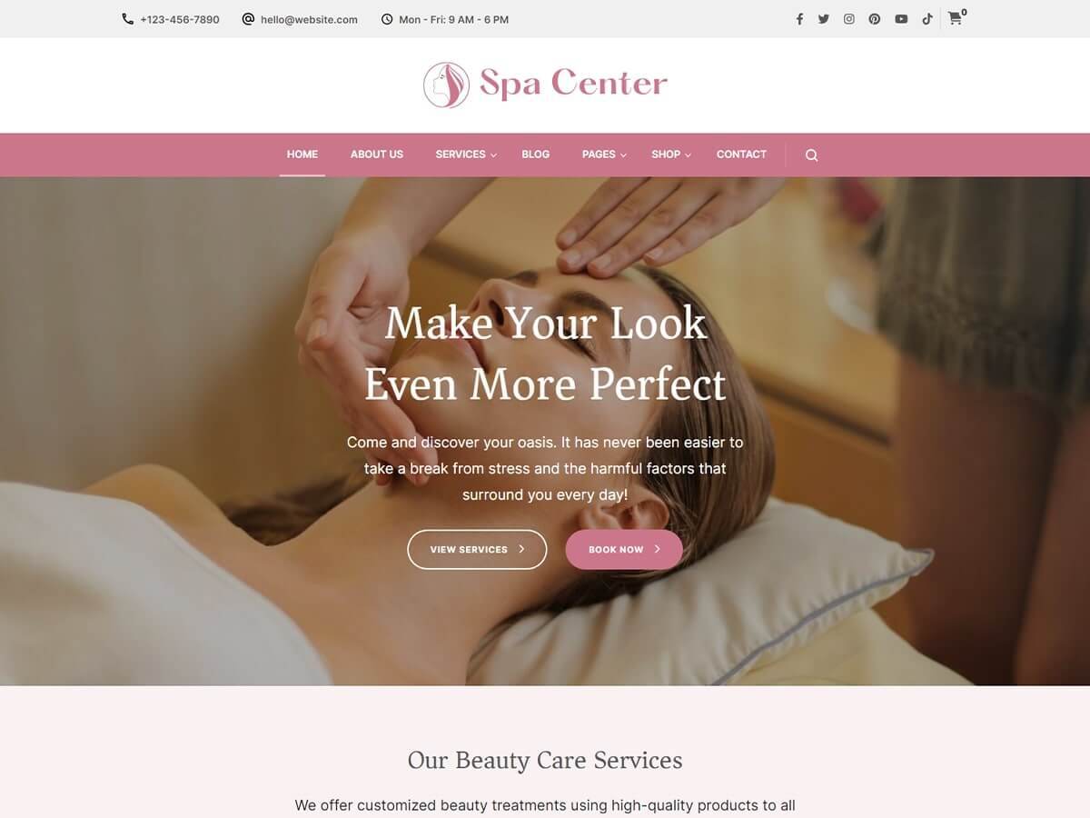 Spa Center - BlossomThemes
