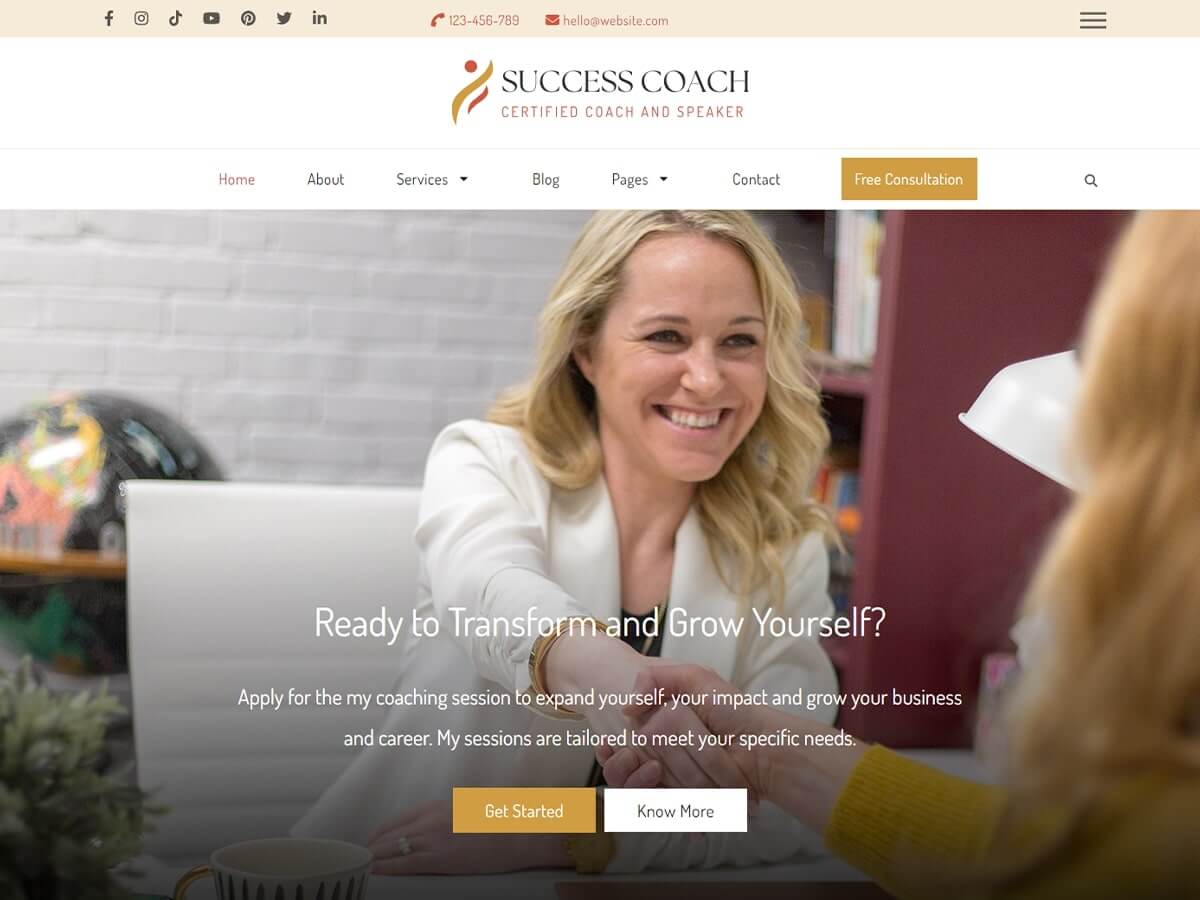 Success Coach - BlossomThemes