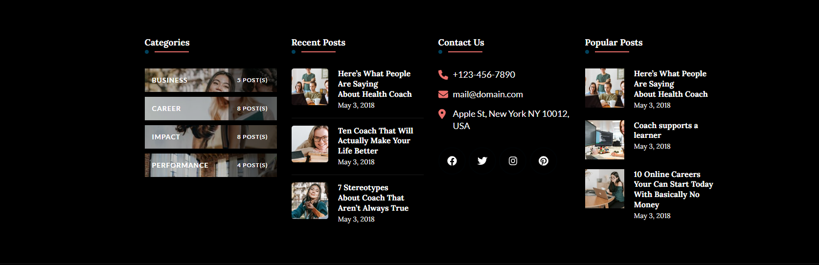 How to Add Footer Widgets? - BlossomThemes