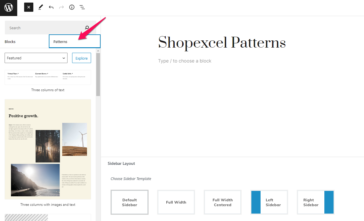 Shopexcel Patterns - BlossomThemes